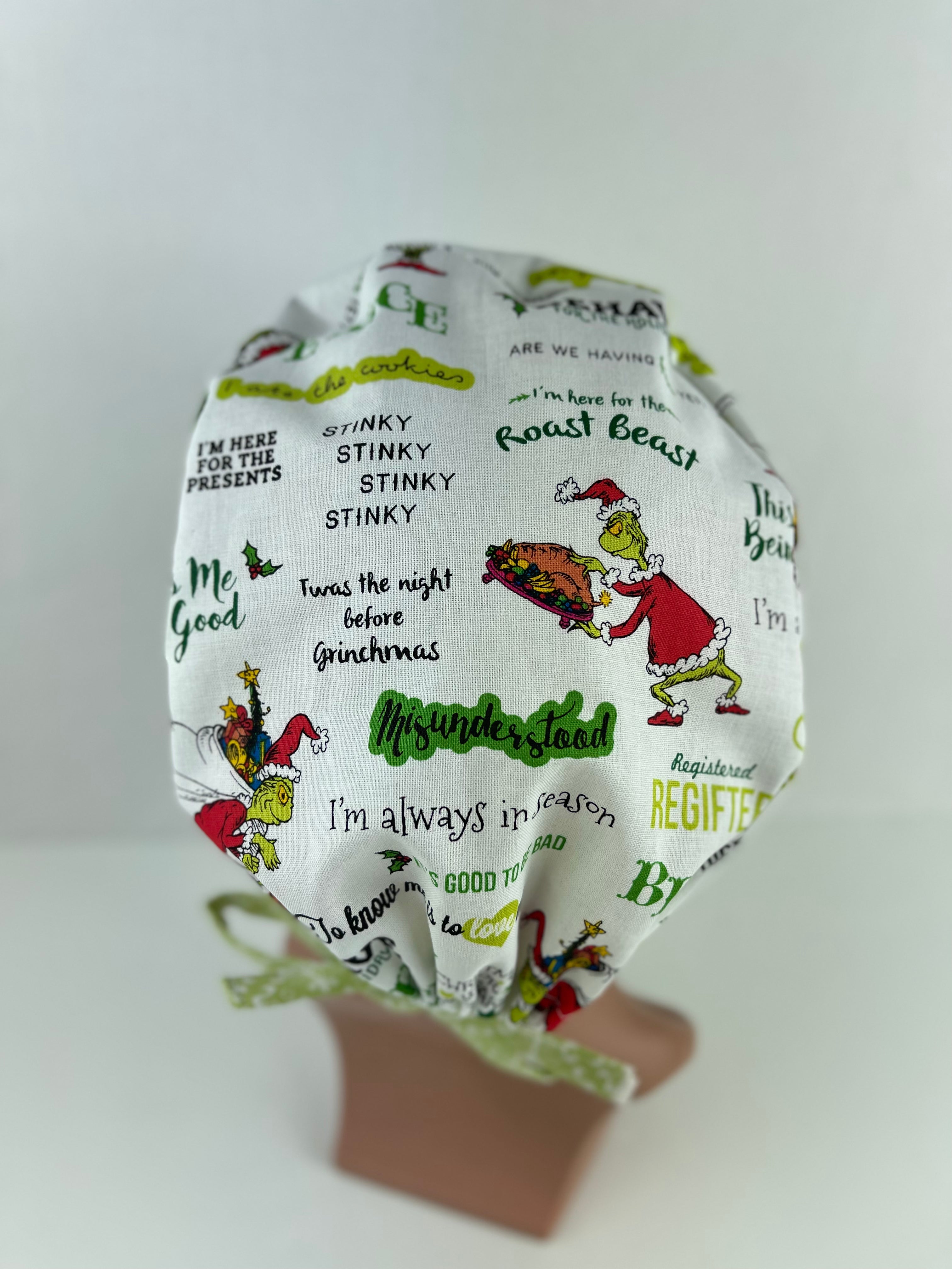 Grinch Christmas Pixie Cap – Oksana's Creations